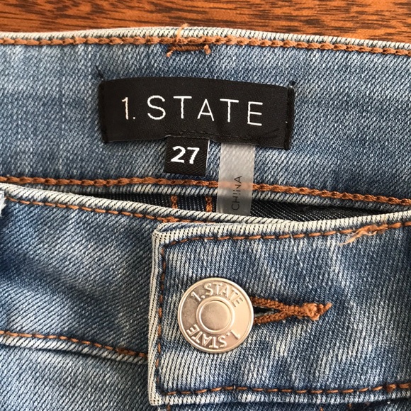 1. State | Jeans | State Dipdye Hem Skinny Jeans In Riviera Wash | Poshmark